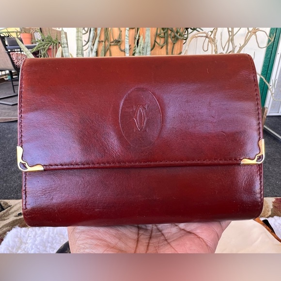 Bags | Cartier Compact Wallet Kisslock | Poshmark
